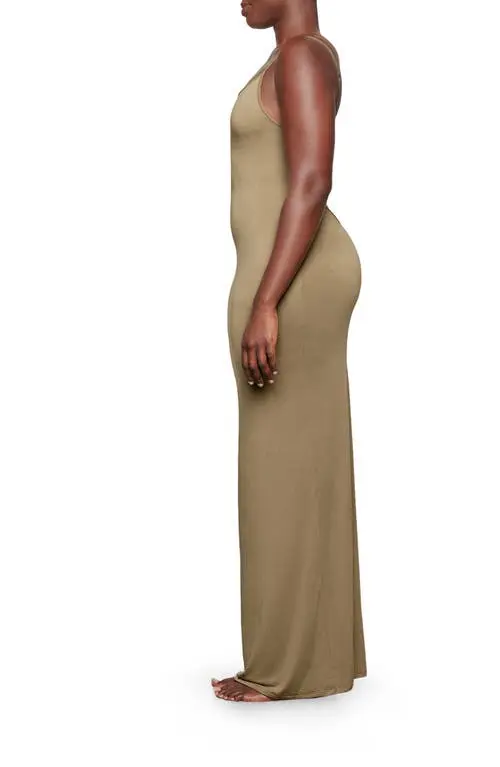 SKIMS Smooth Lounge Low Back Cami Nightgown - Khaki