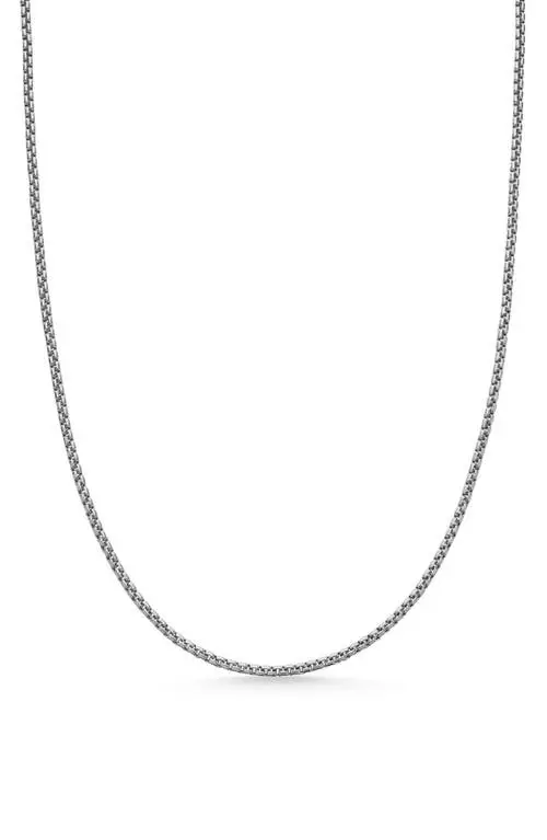David Yurman Box Chain Necklace - Silver