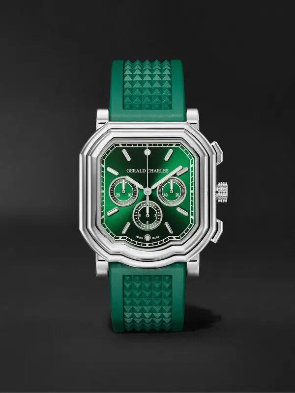 GERALD CHARLES Maestro 3.0 39mm Stainless Steel Chronograph Watch - Green