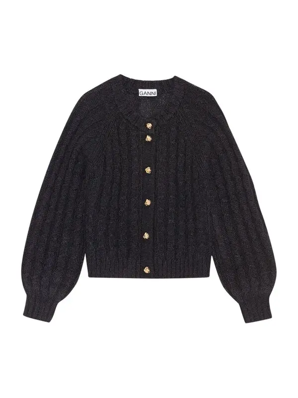 GANNI Cable Cardigan