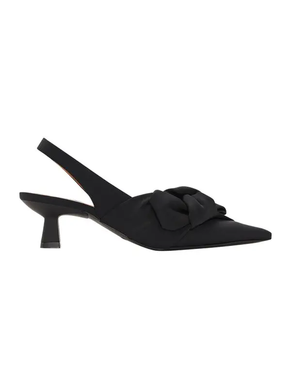 GANNI Soft Bow Slingback Pumps
