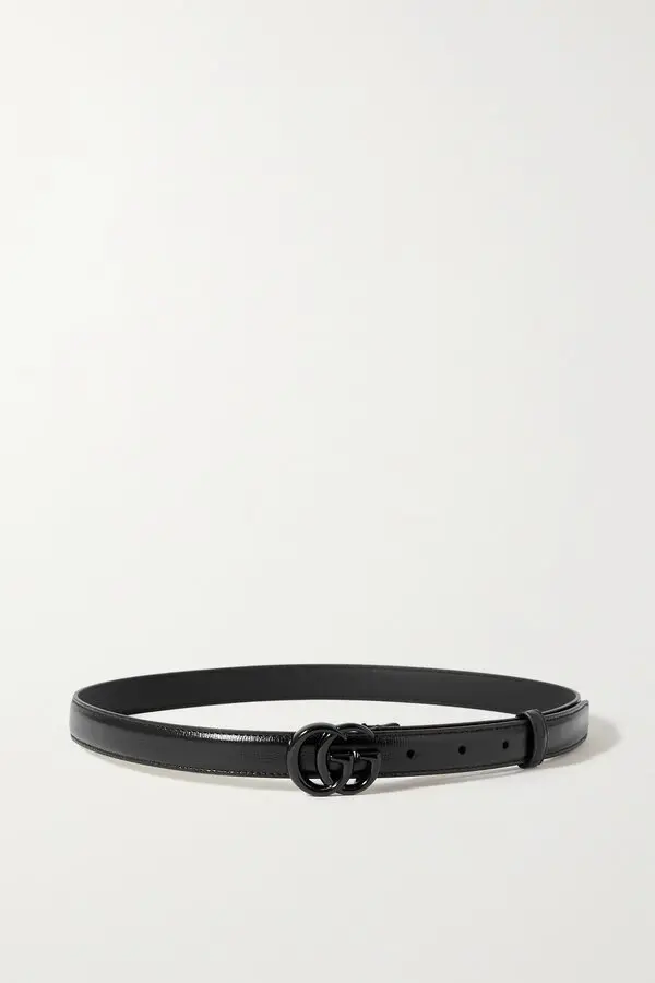 Gucci Glossed-leather Waist Belt