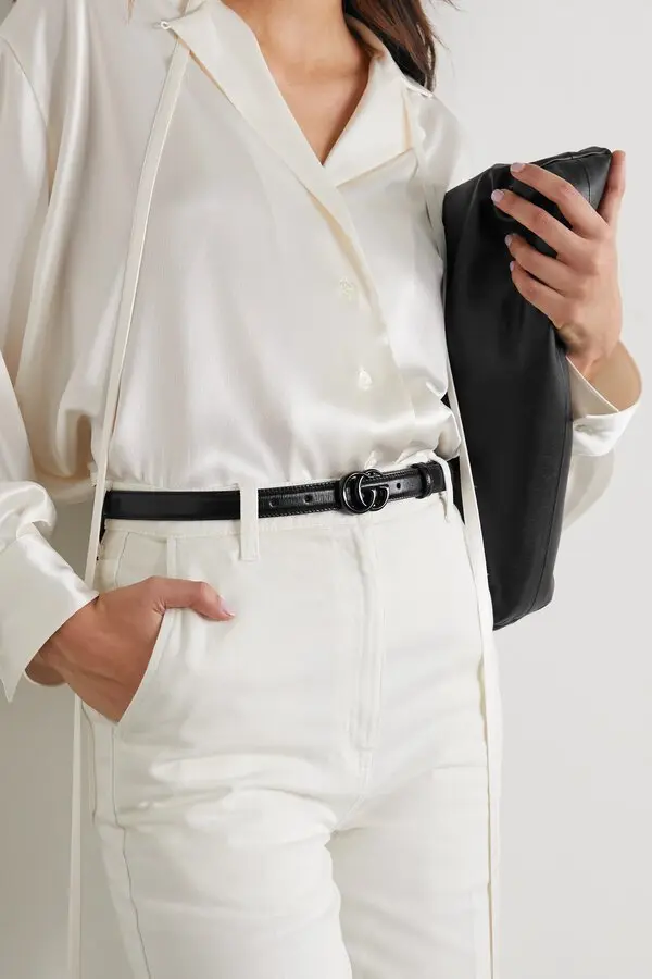 Gucci Glossed-leather Waist Belt