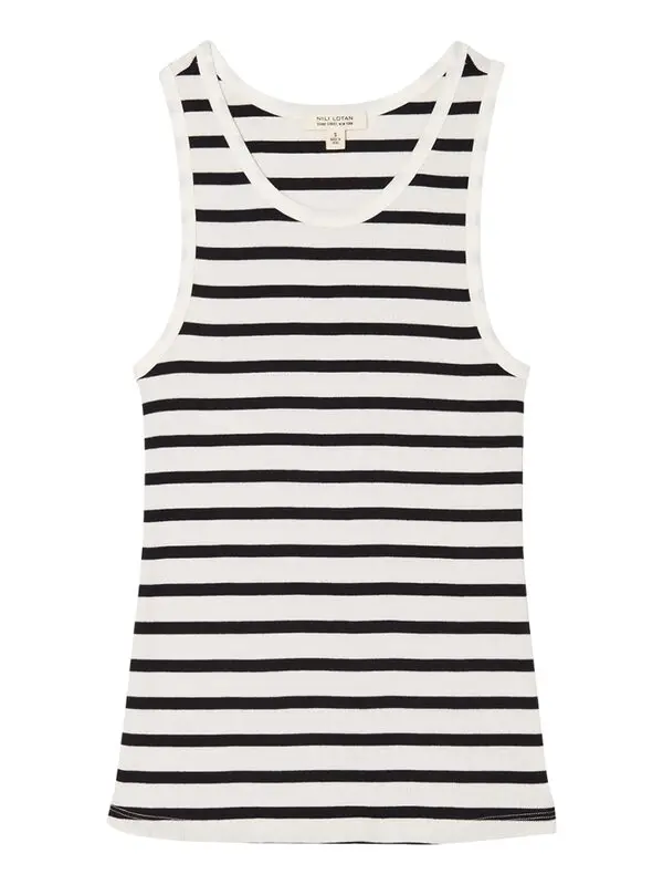 NILI LOTAN Striped Jennifer Rib Tank