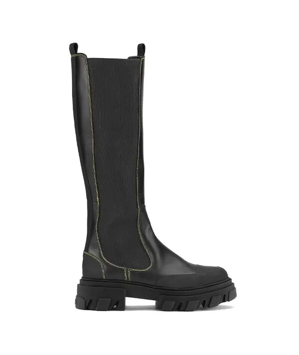 GANNI Knee Chelsea Boots