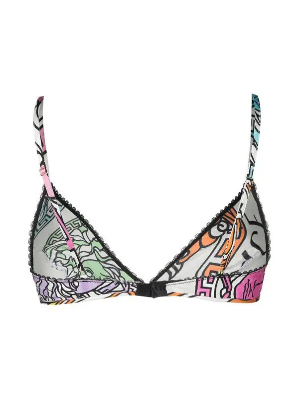 Versace Medusa-print Soft Cup Bra