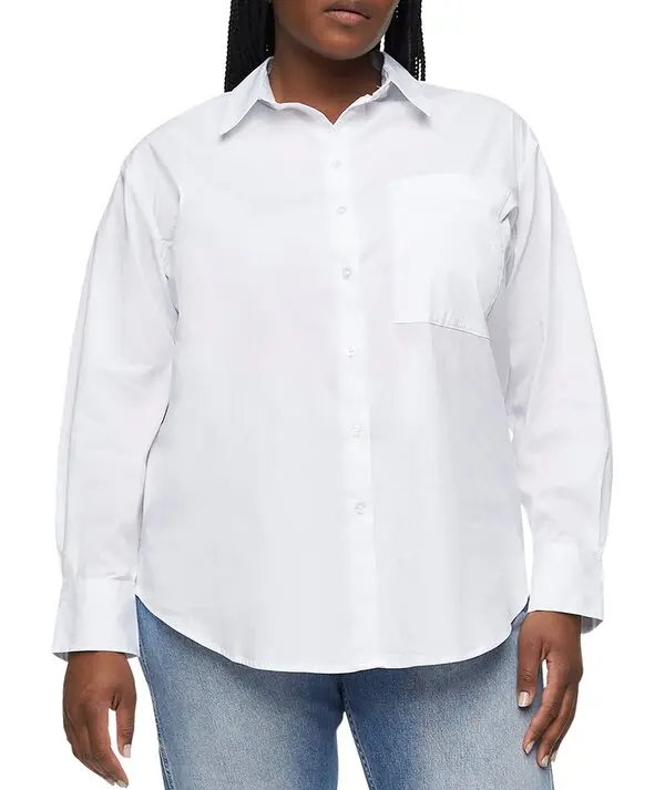 Calvin Klein Poplin Boyfriend Button-down Shirt