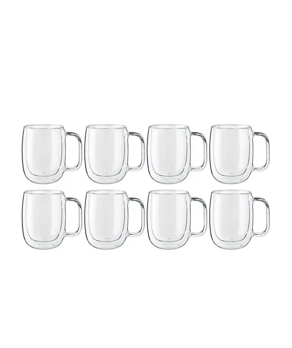 ZWILLING - Sorrento Plus 12-oz Coffee Glass Mug Set Of 8