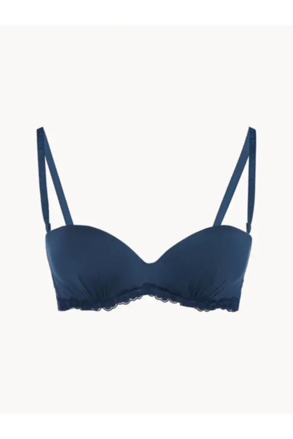 La Perla Bandeau Bra With Embroidered Tulle