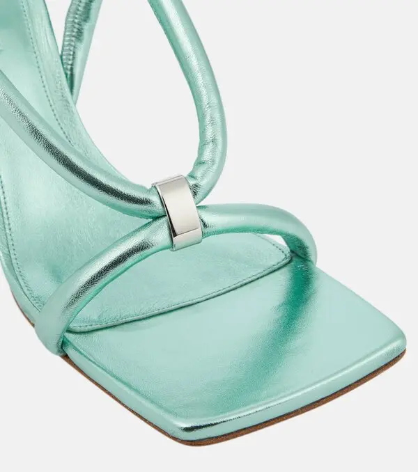 Bottega Veneta Stretch Metallic Leather Sandals