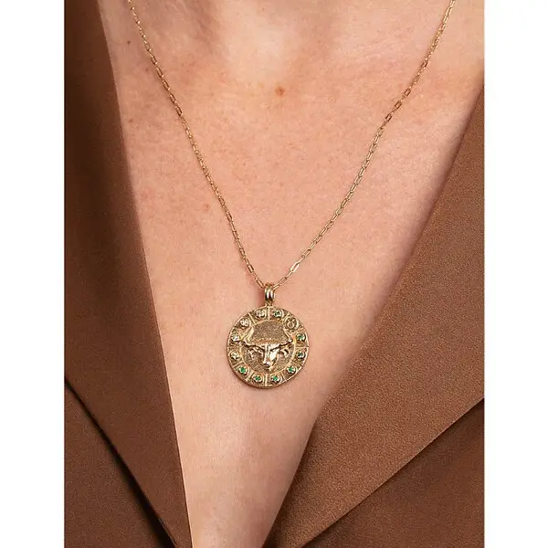 ASTRID & MIYU Taurus Zodiac Necklace - Gold