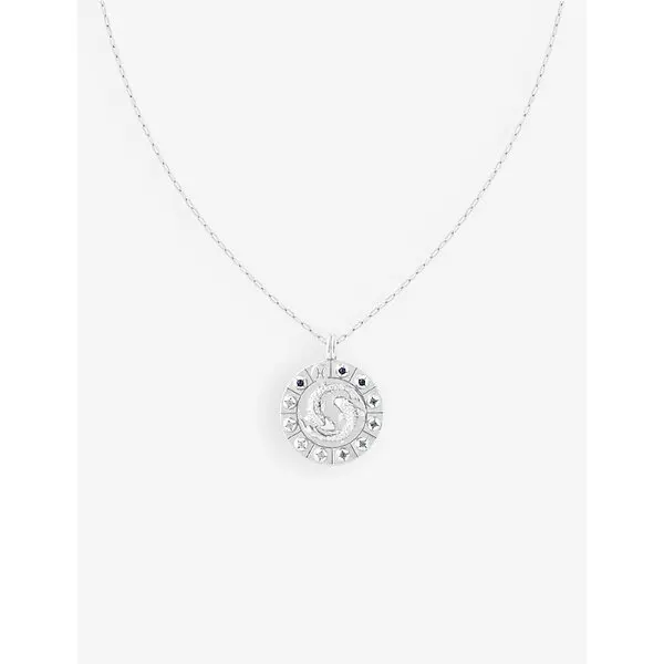 ASTRID & MIYU Pisces Bold Zodiac 925 Sterling Necklace - Silver