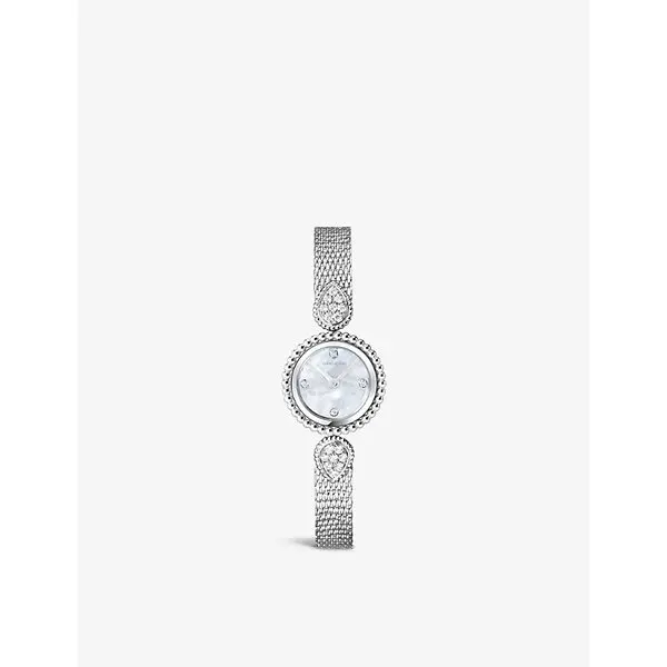 Boucheron Serpent Bohème Diamond And Mother-of-pearl Watch - Steel Bracelet Watch