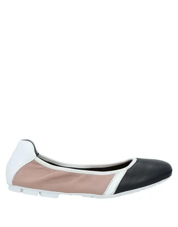 Hogan Leather Ballet Flats - Black