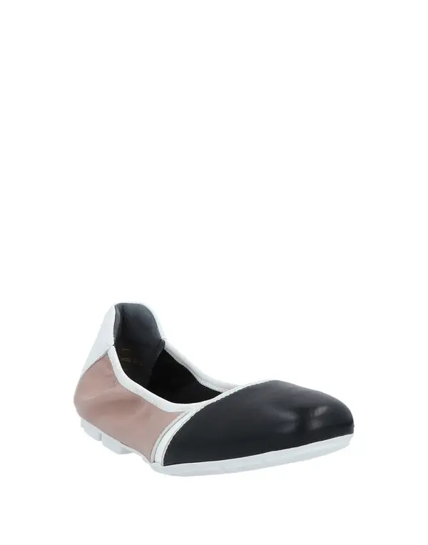 Hogan Leather Ballet Flats - Black
