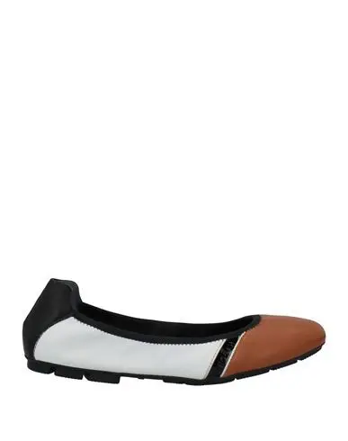 Hogan Leather Ballet Flats - Brown