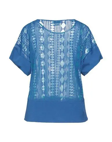 BALLANTYNE Geometric Print Viscose-blend Knit Top