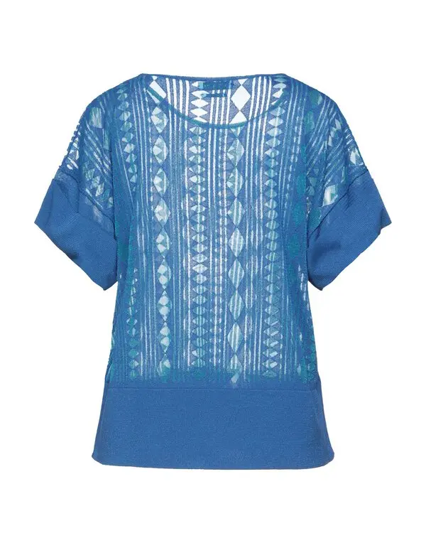 BALLANTYNE Geometric Print Viscose-blend Knit Top