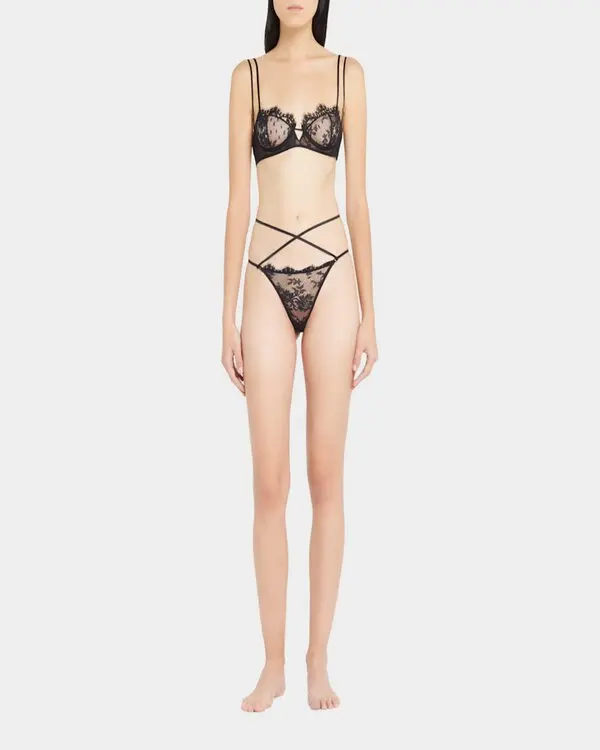 Kiki De Montparnasse Jolie Strappy Lace Thong