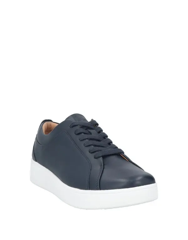 Fitflop Soft Leather Sneakers - Navy