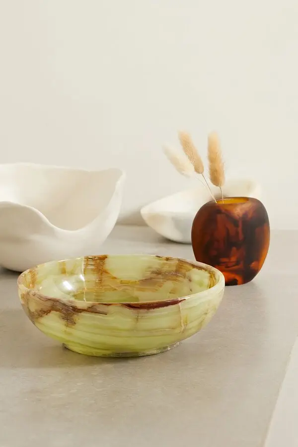 Jia Jia Large Onyx Bowl - Green