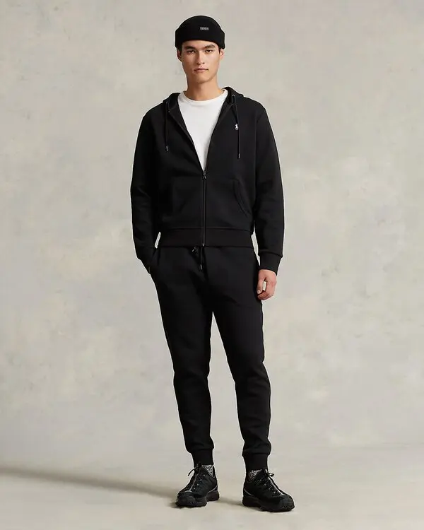 Polo Ralph Lauren Double Knit Full-zip Hoodie - Black