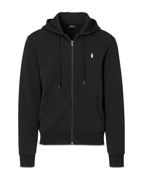 Polo Ralph Lauren Double Knit Full-zip Hoodie - Black