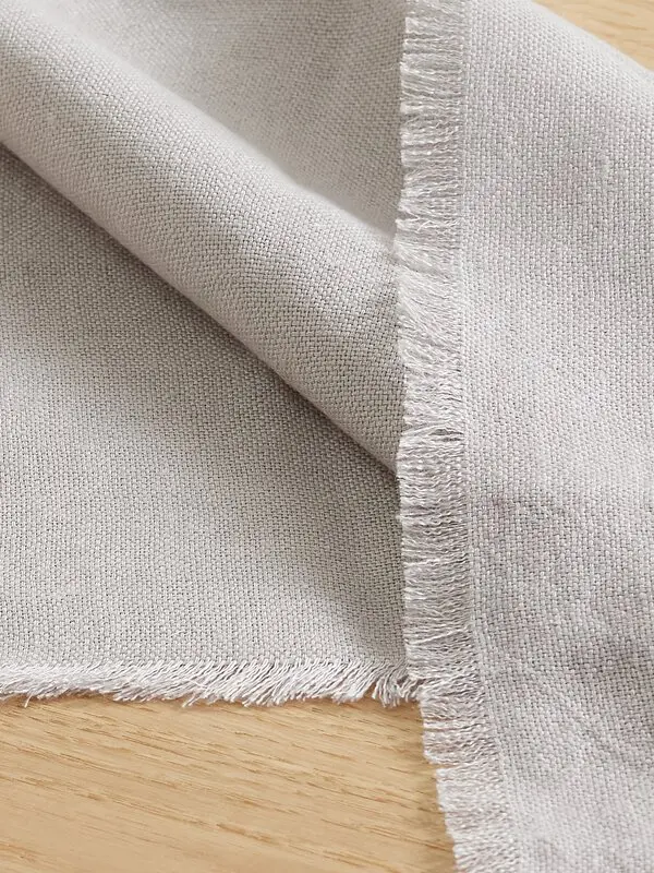 Brunello Cucinelli Frayed Linen Placemat And Napkin Set