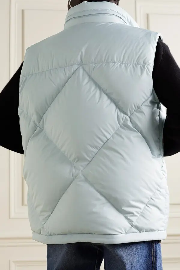 Loro Piana Silas Reversible Hooded Quilted Shell Down Gilet