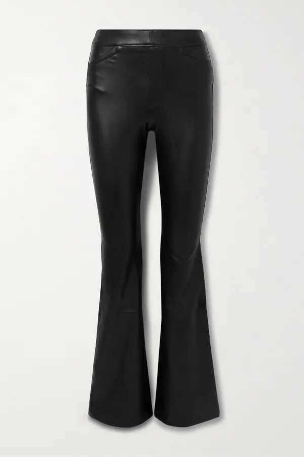 Spanx Faux Stretch-leather Flared Pants