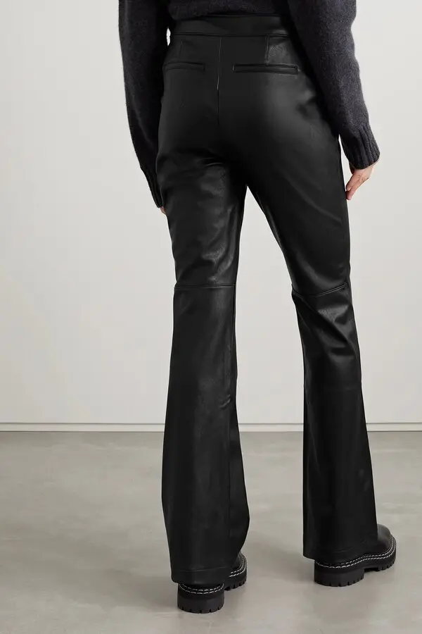 Spanx Faux Stretch-leather Flared Pants