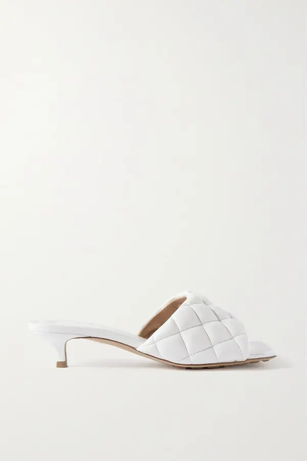 Bottega Veneta Padded Quilted Leather Mules
