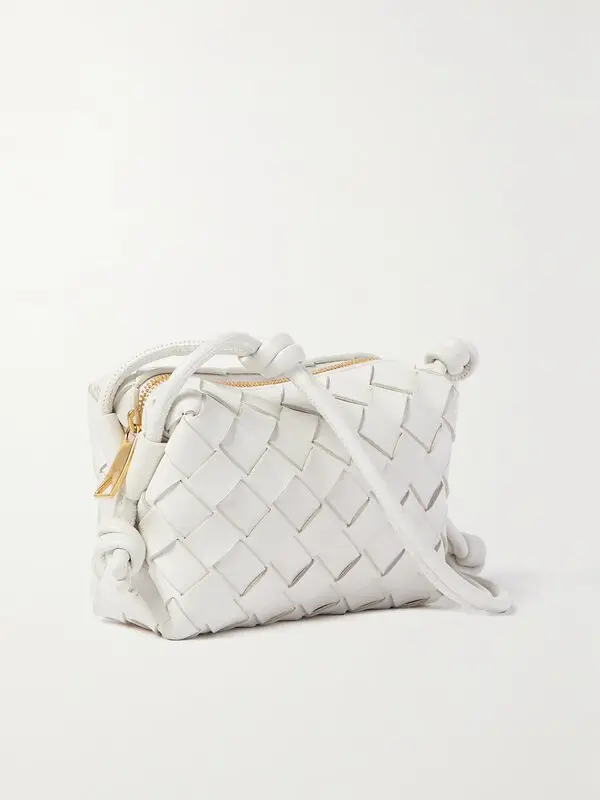 Bottega Veneta Loop Crossbody Bag - White