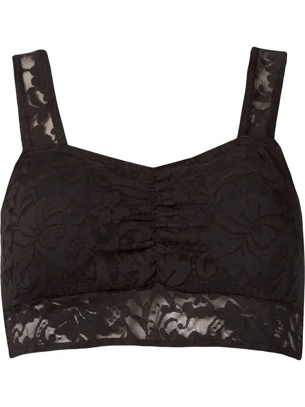 AMIR SLAMA Lace-design T-shirt Bra - Black
