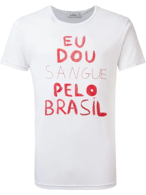 AMIR SLAMA Eu Dou Sangue T-shirt