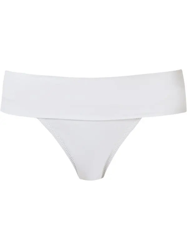 AMIR SLAMA Foldover Bikini Bottom - White