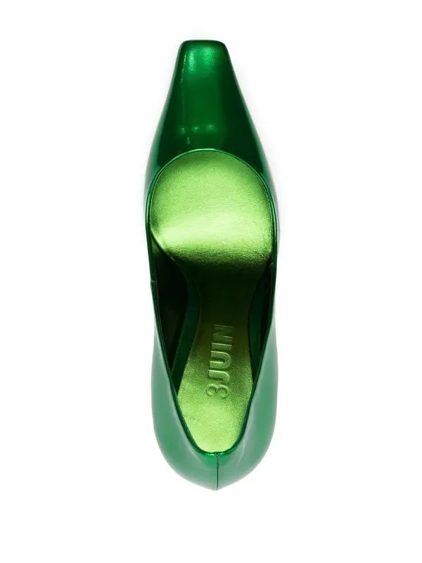 3JUIN 100mm Patent-finish Pumps