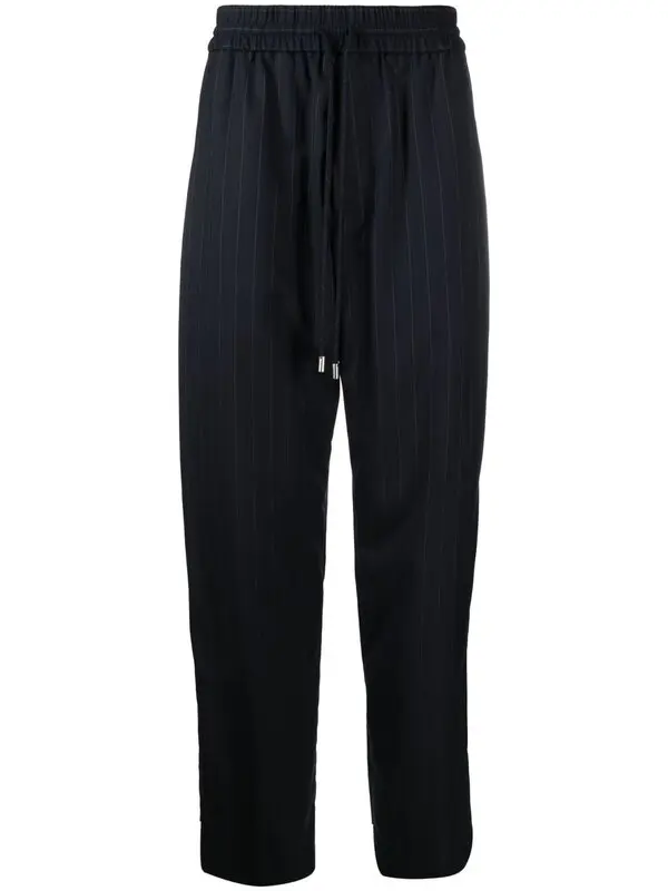 LANVIN Pinstriped Straight-leg Trousers