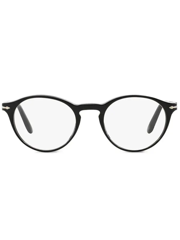 Persol Round-frame Eyeglasses - Black