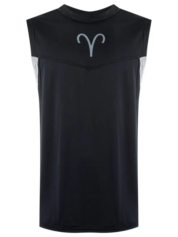AMIR SLAMA Logo-print Tank Top - Black