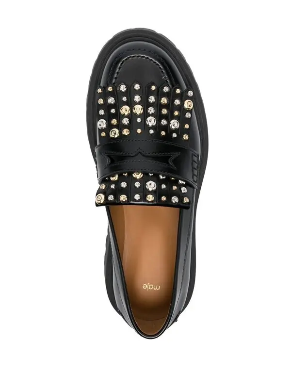 Maje Studded Platform Loafers