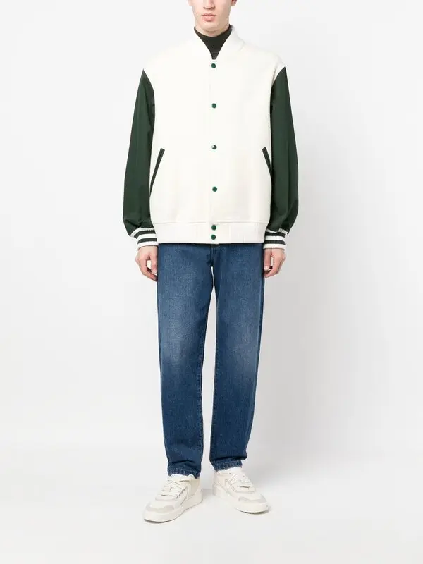 J.PRESS Colour-block Wool Blend Sport Jacket