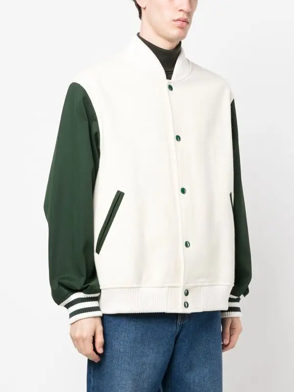 J.PRESS Colour-block Wool Blend Sport Jacket