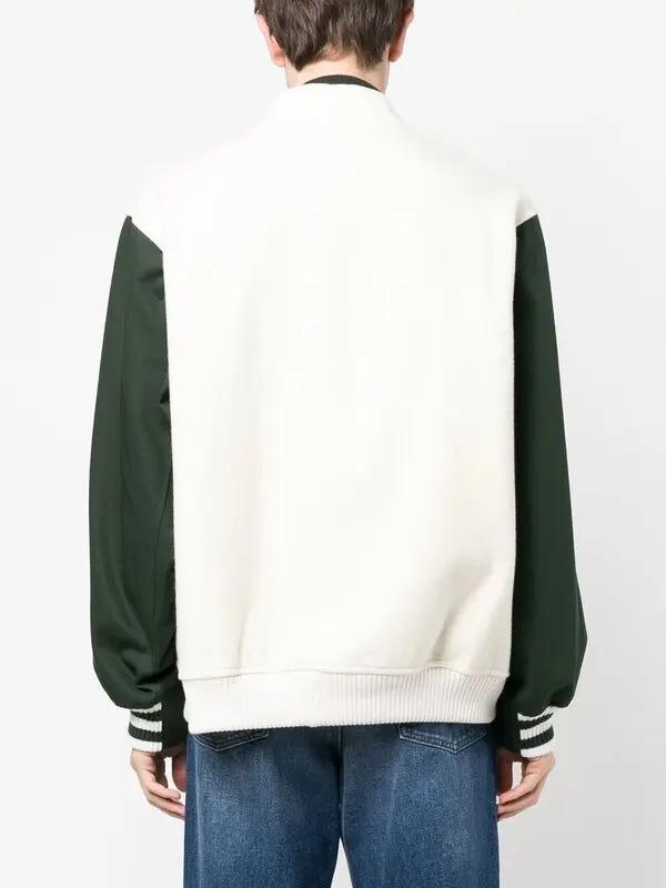 J.PRESS Colour-block Wool Blend Sport Jacket