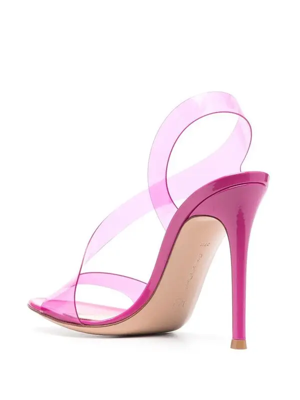 GIANVITO ROSSI Metropolis Stiletto Heel Sandals - Pink