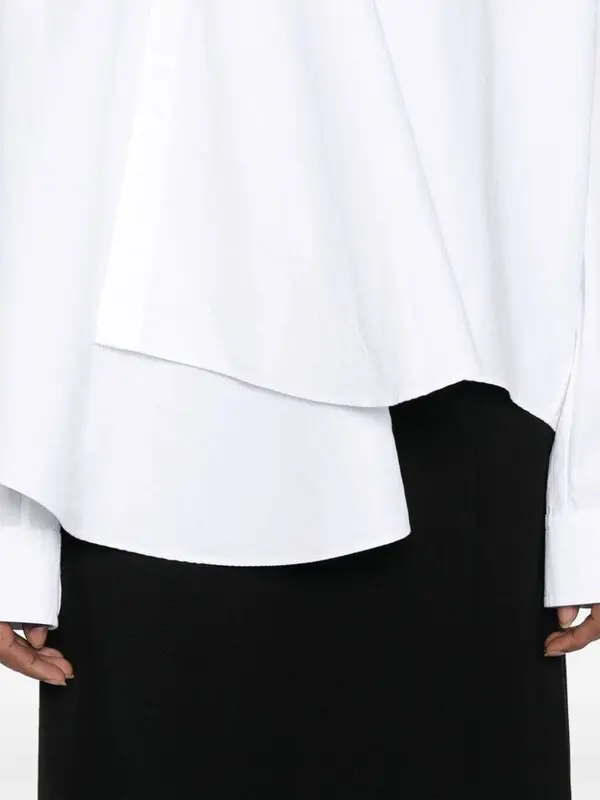 Balenciaga Pussy-bow Cotton Shirt