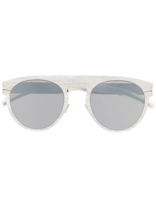 Mykita Round Frame Tinted Sunglasses - Silver