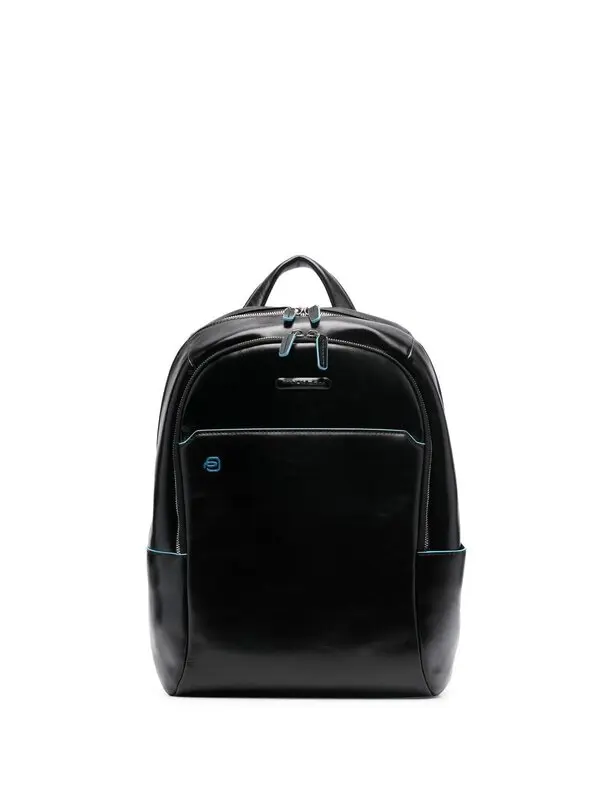 PIQUADRO Calf-leather Backpack - Black