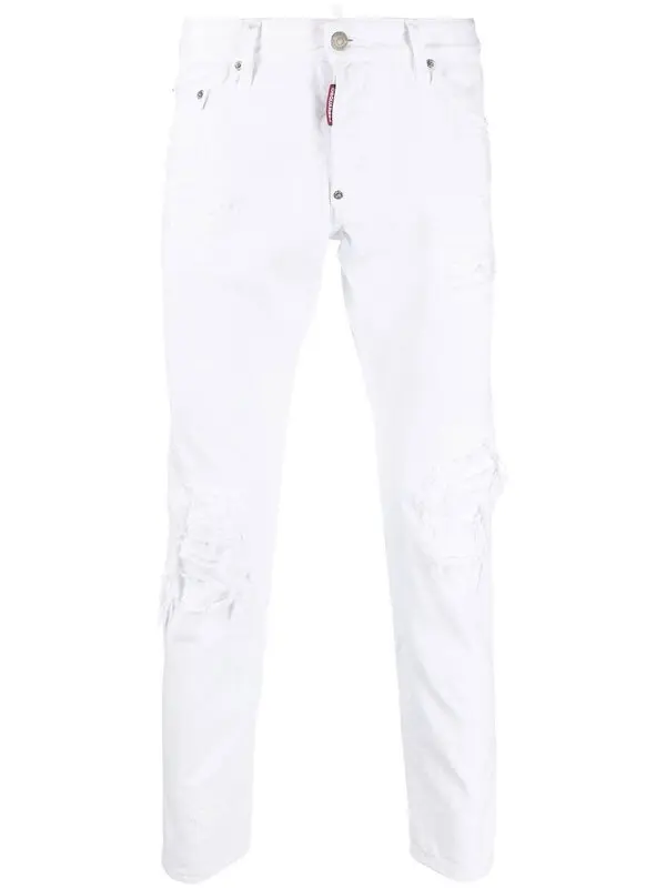 Dsquared2 Ripped Tapered Jeans