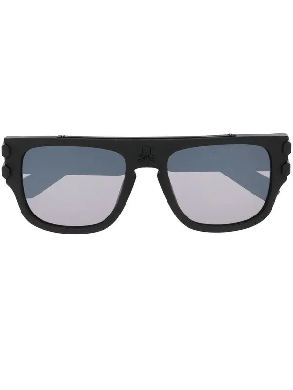 Philipp Plein Flat-brim Square Sunglasses